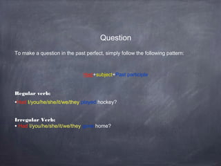 Past perfect tense | PPT