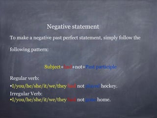 Past perfect tense | PPT