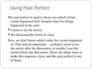 Past perfect tense | PPT