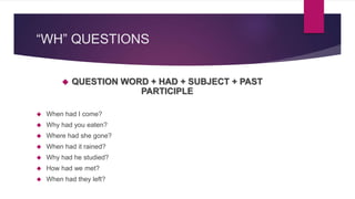 Past perfect tense | PPT