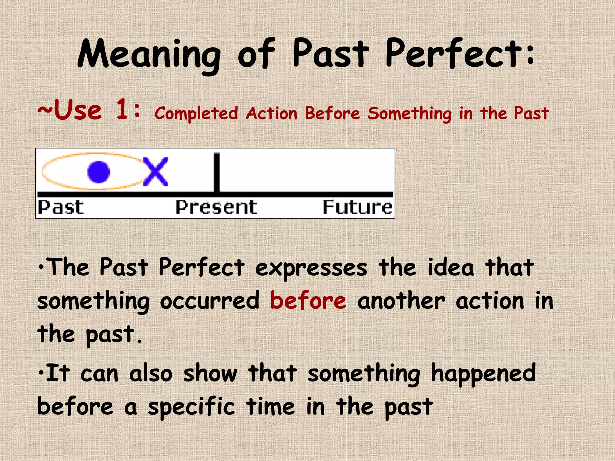 The Past perfect tense | PPTX