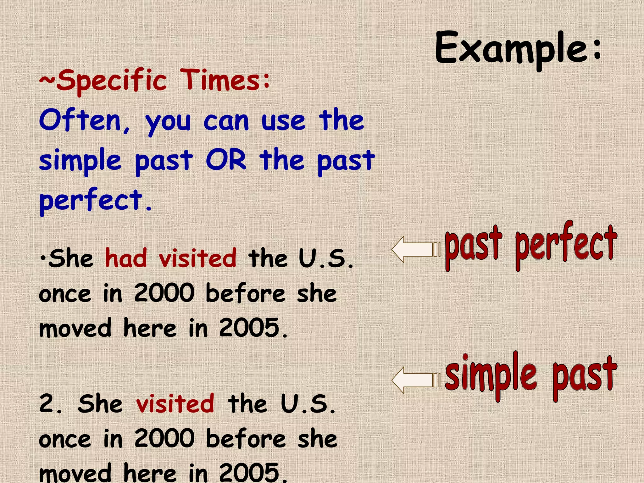 The Past perfect tense | PPTX
