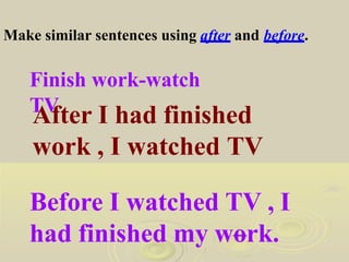 The Past perfect tense | PPT