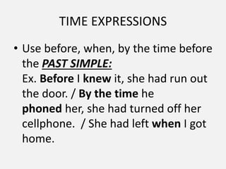 PAST PERFECT SIMPLE VS PAST SIMPLE (EXERCISES) | PPT