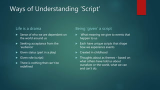 Exploring the script: what might we mean by a developmental orientation ...