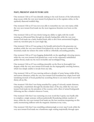 Past, Present And Future Life | DOC