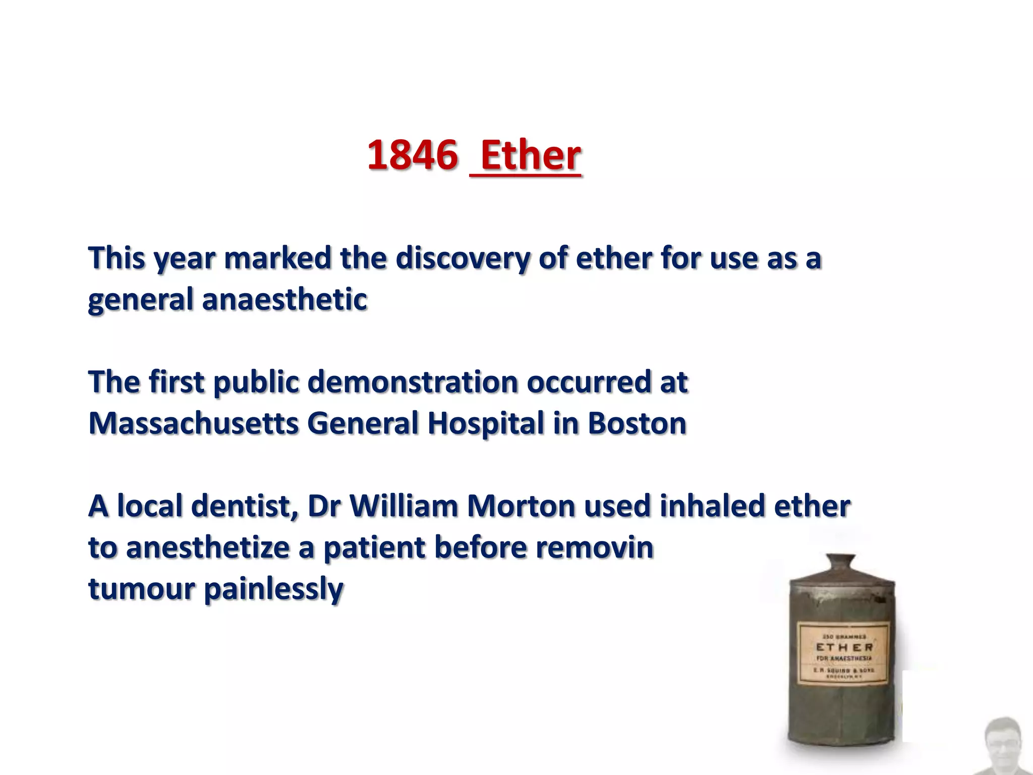 Past, present and future of anesthesia | PPTX