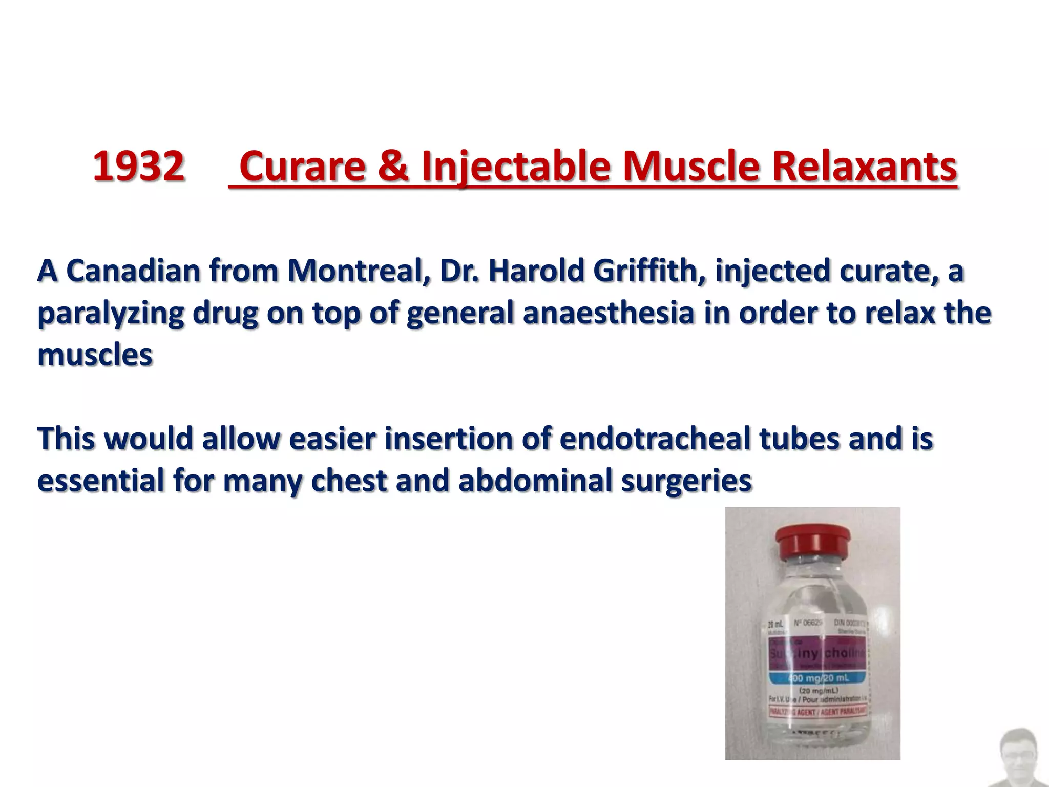 Past, present and future of anesthesia | PPTX