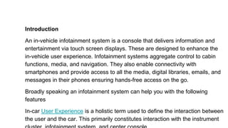Past, Present, and Future of Car infotainment system | PPTX ...