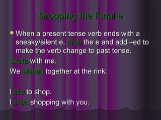 Past, present and future tense verbs | PPT