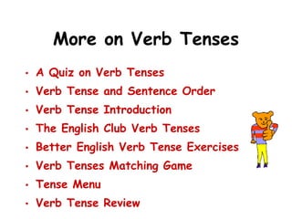 Past Present And Future Verb Tense | PPT