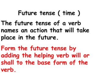 Past Present And Future Verb Tense | PPT