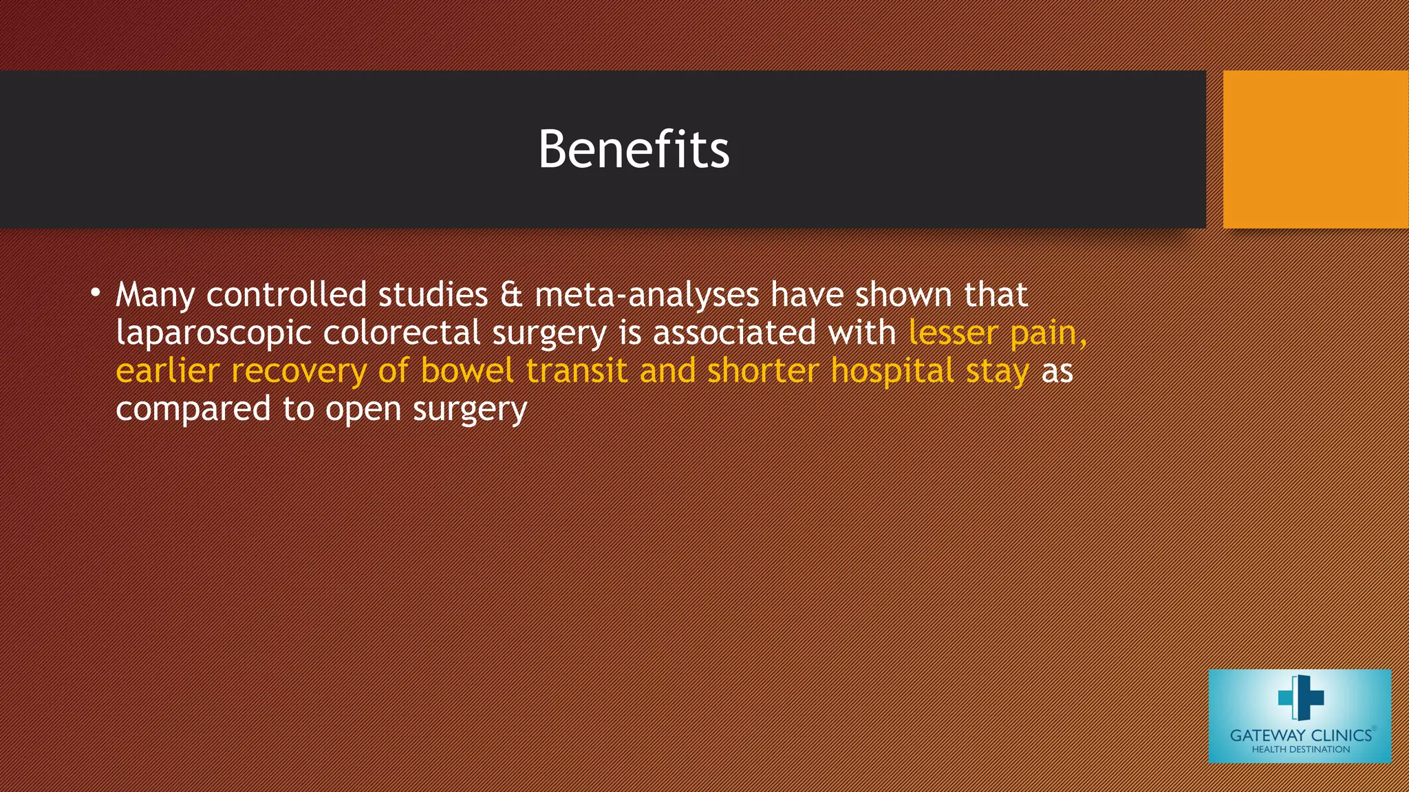 Past present future - laparoscopic colorectal surgery | PPT