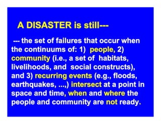 Past present future disaster risk of natural hazards: Key drivers of ...