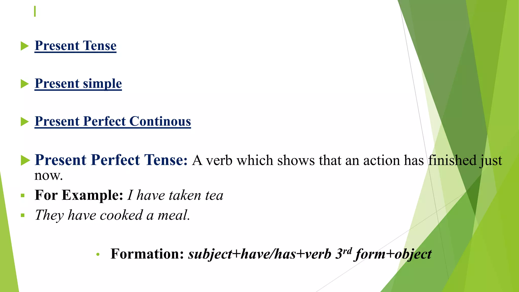 Past and Present Tense | PPT