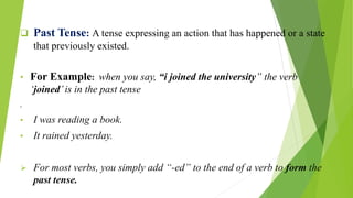 Past and Present Tense | PPTX