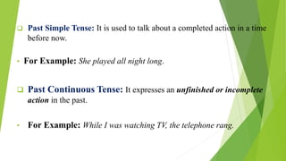 Past and Present Tense | PPTX