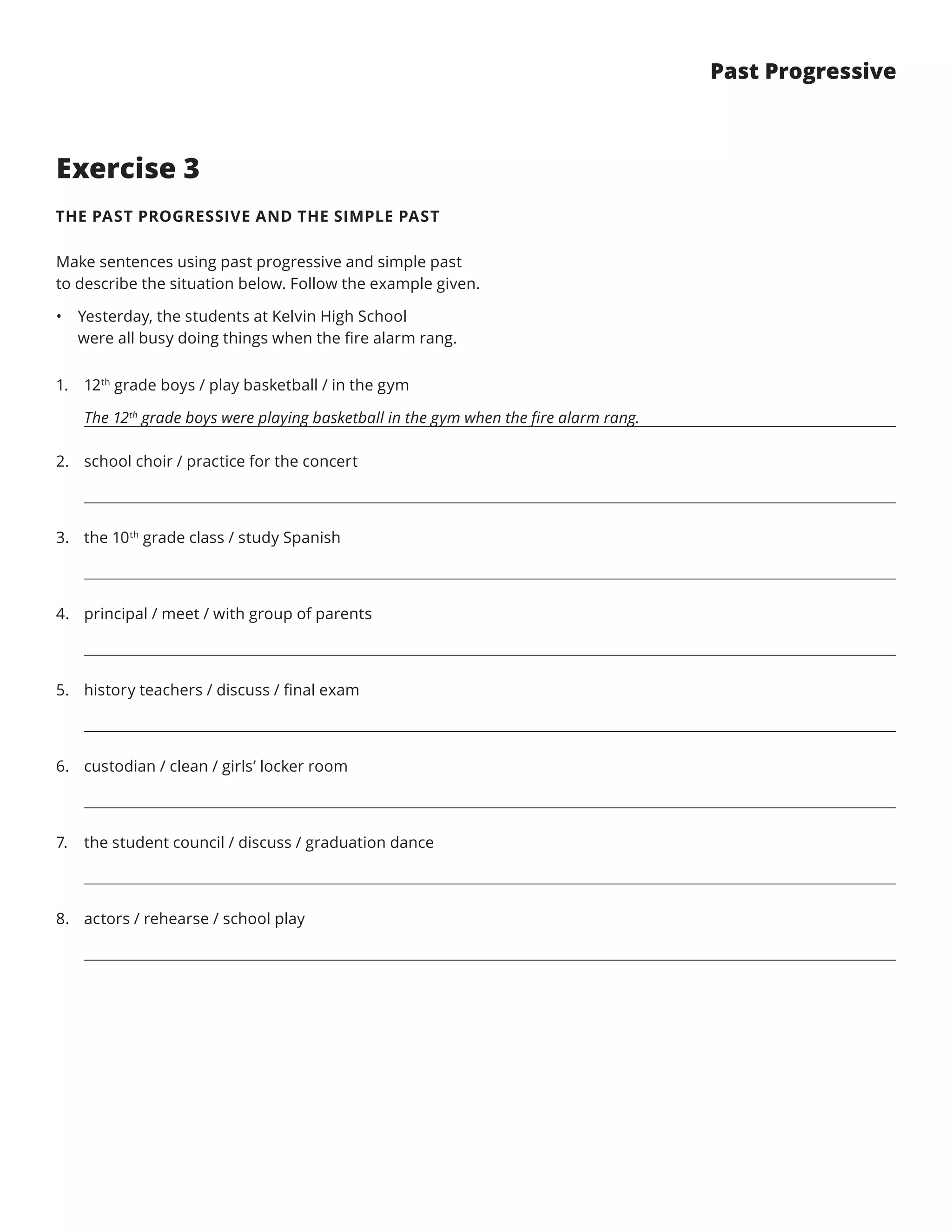 Pastprogressiveexercise | PDF
