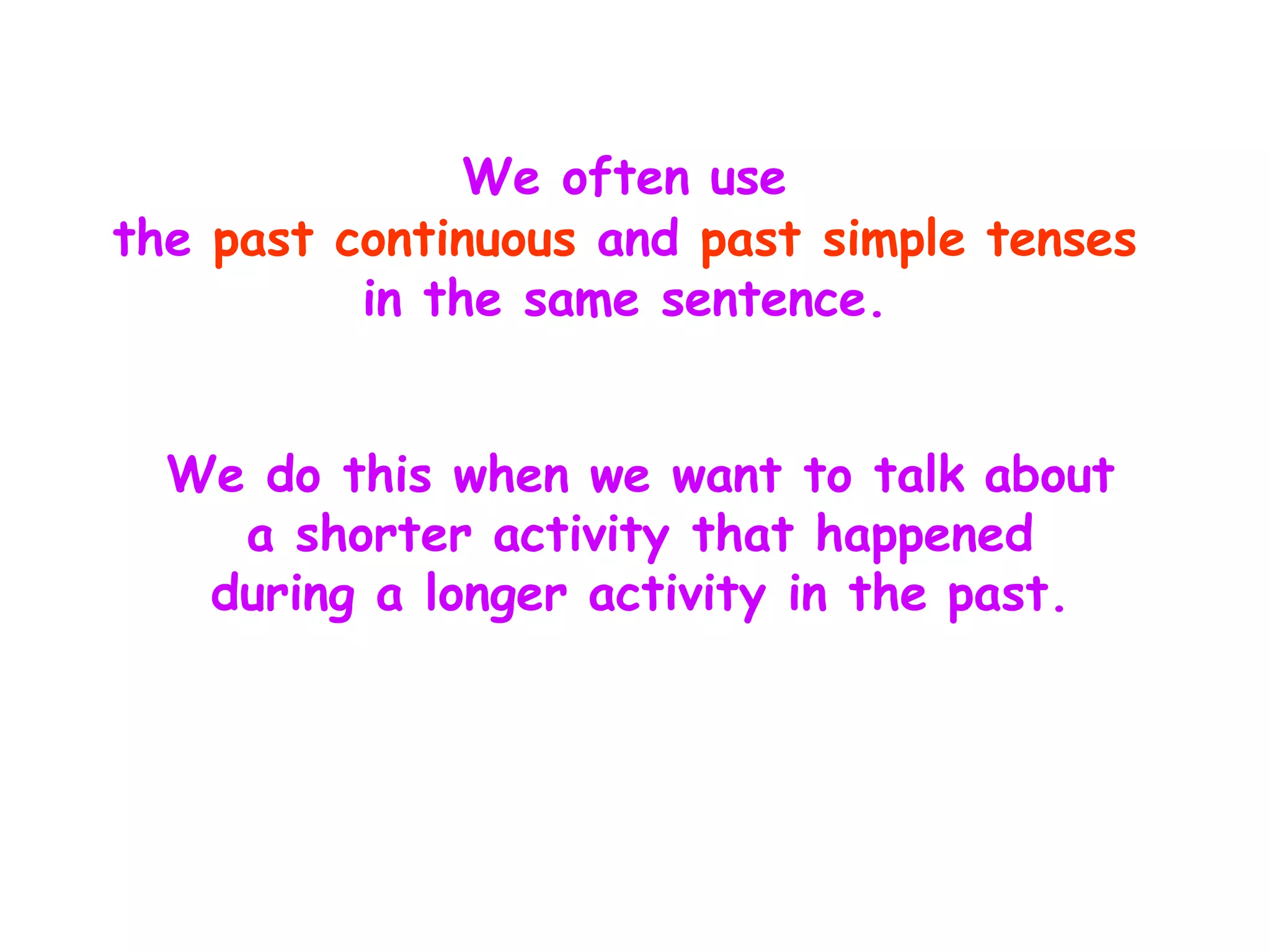 Past progressive tense/ Past continuous Tense | PPTX