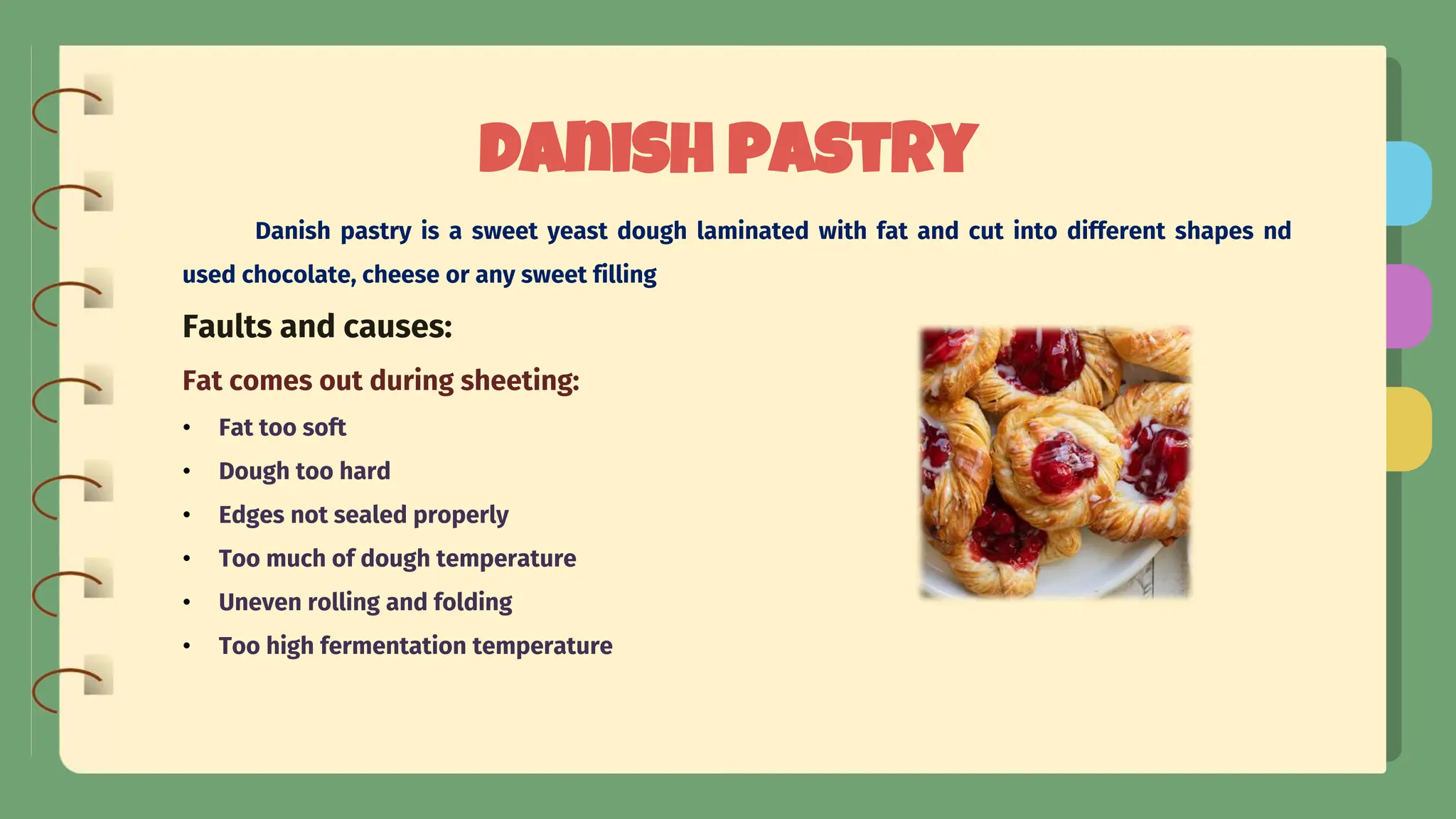 pastries - types, faults and causes.pptx | Desserts and Baking | Food ...