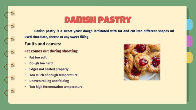 pastries - types, faults and causes.pptx | Desserts and Baking | Food ...