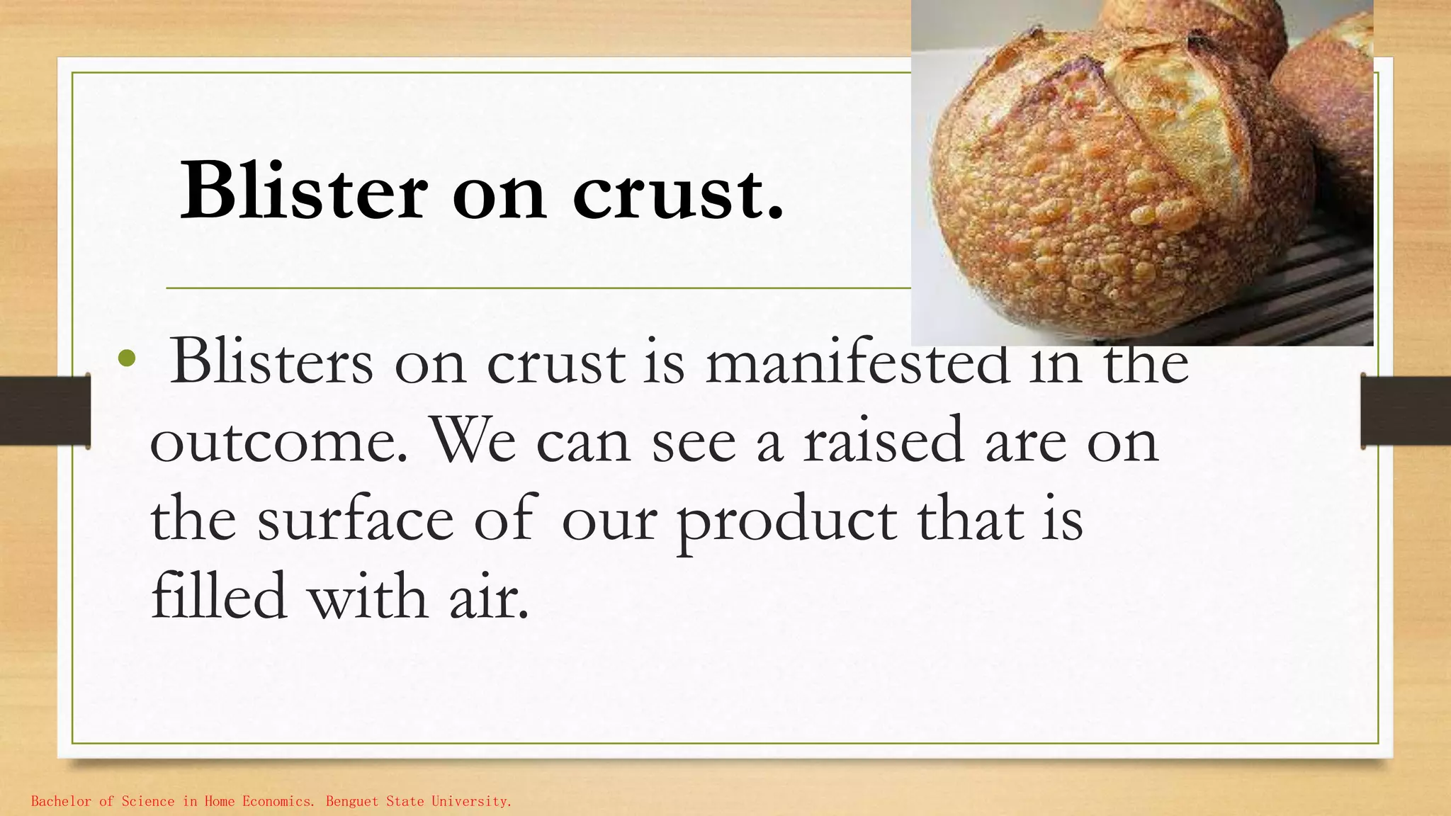 Baked Products Defect and Reason | PPTX