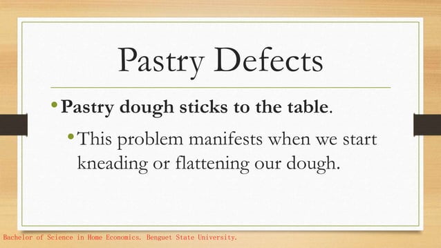 Baked Products Defect and Reason | PPTX | Desserts and Baking | Food ...