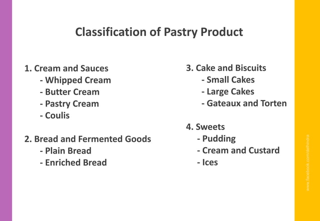 Pastry and Bakery introduction: www.chefqtrainer.blogspot.com