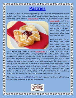 Pastry recipes | PDF