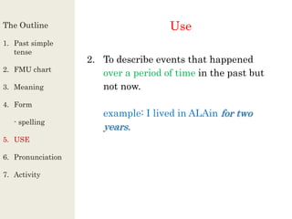 simple past tense | PPT