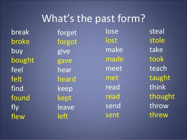 Past Simple past-simple