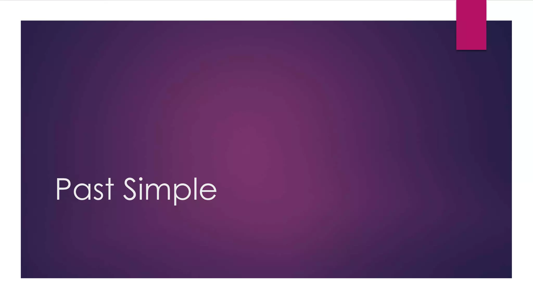 Past simple | PPT