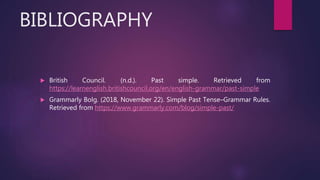 Past Simple Tense | PPT