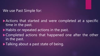 Past Simple Tense | PPT