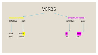 Past simple, regular and irregular verbs | PPTX