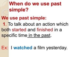 Past simple | PPT