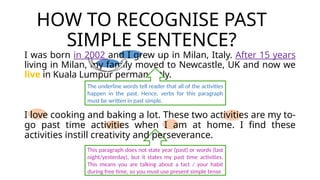 Grammar Lesson on The Use of Past Simple Tense | PPT