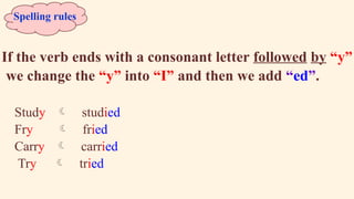 past simple regular verbs for young learners | PPTX