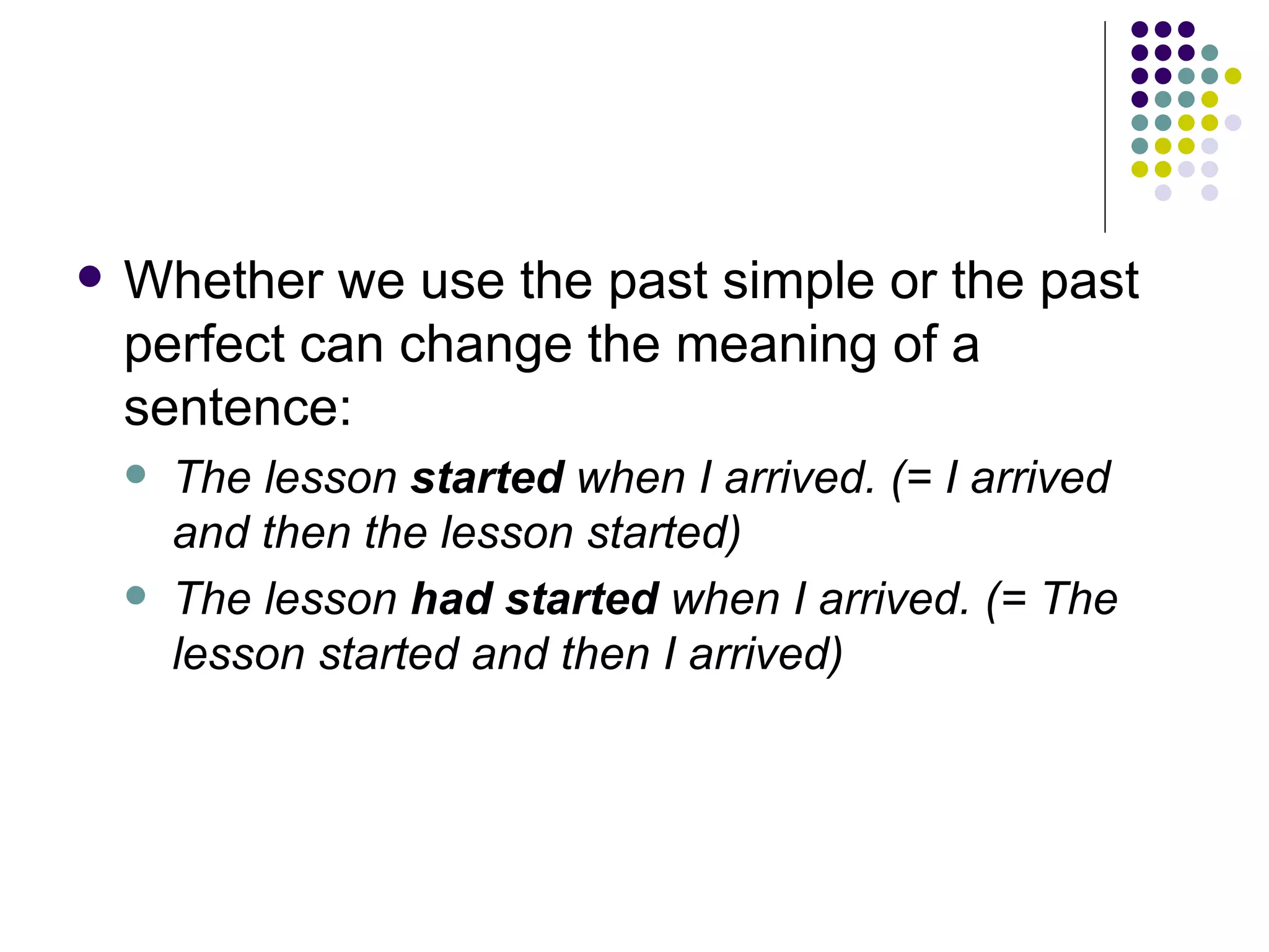 Past Simple, Continuous, Perfect | PPT