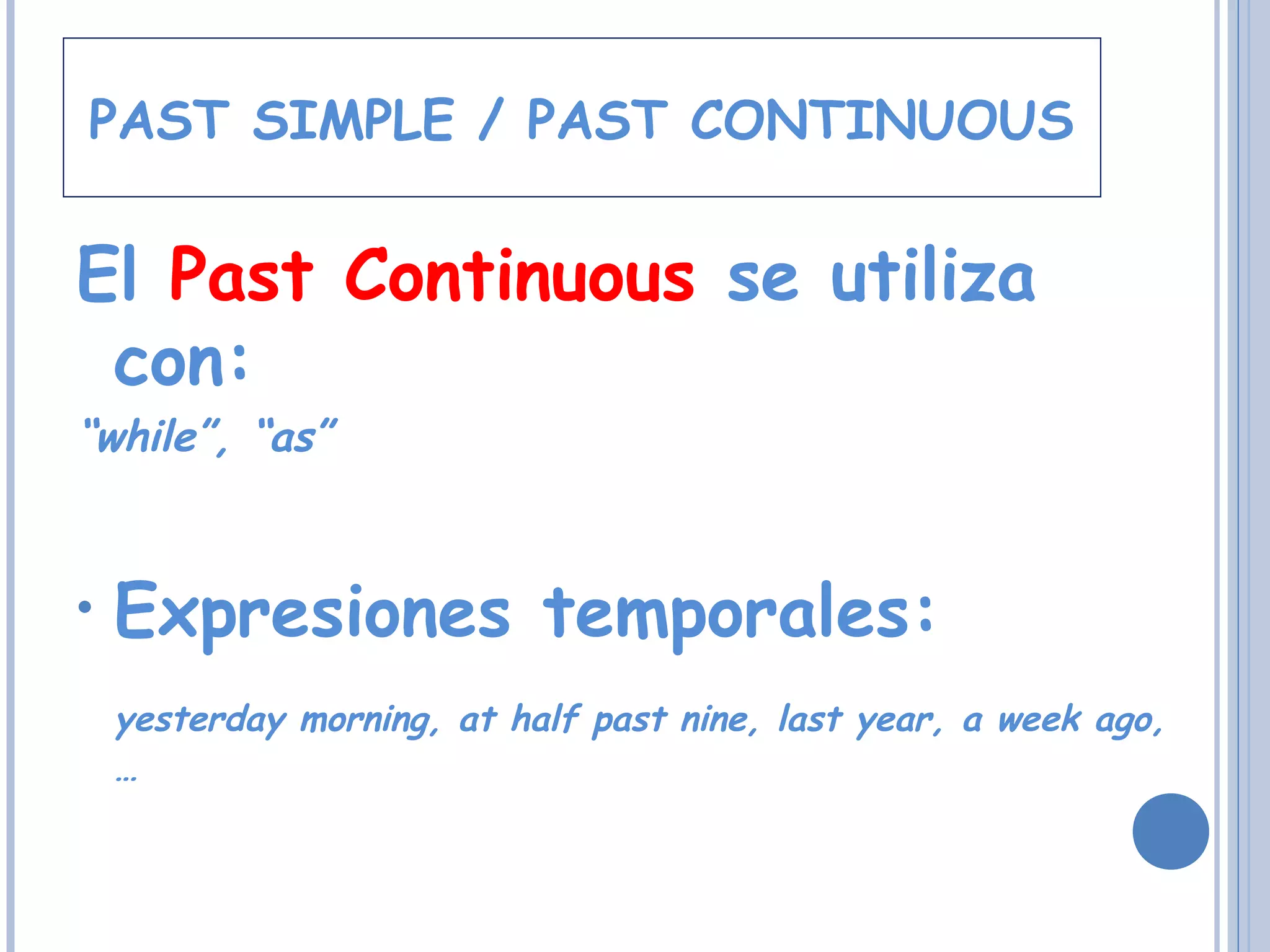 Past simple past continuous | PPT