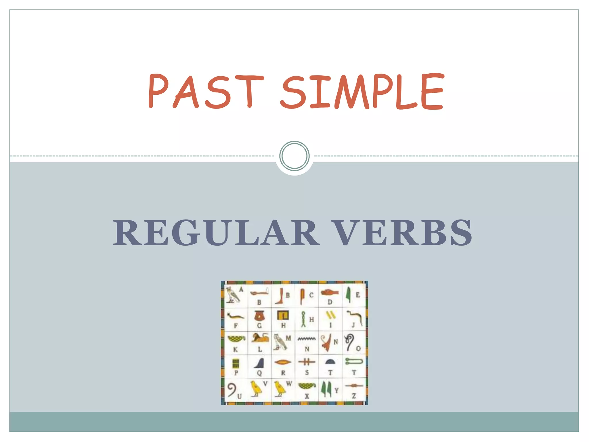 Past simple - Regular verbs | PPTX