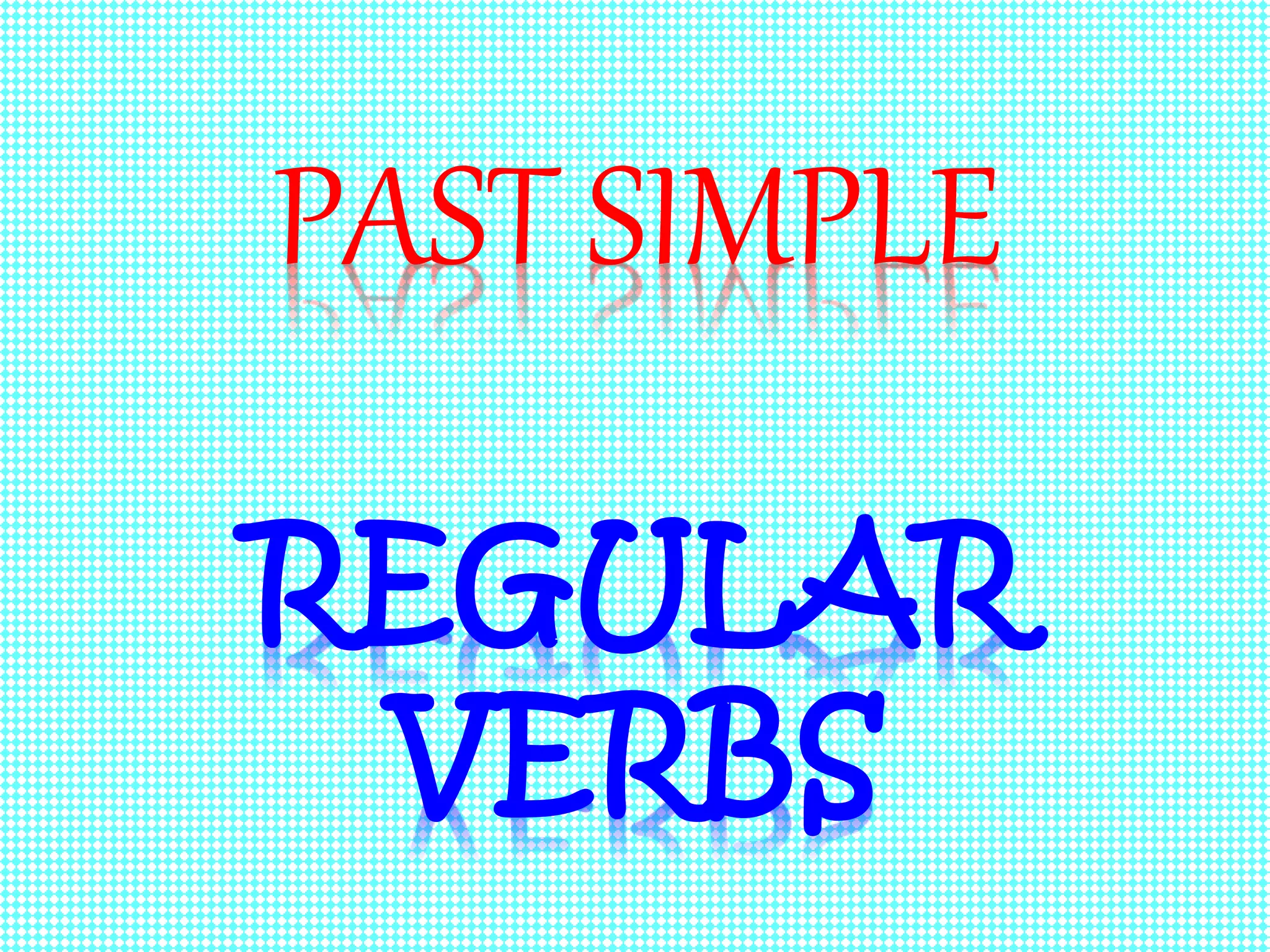 Past simple regular verbs | PPTX