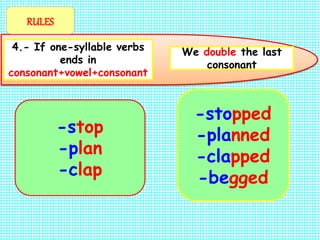 Past simple regular verbs | PPTX