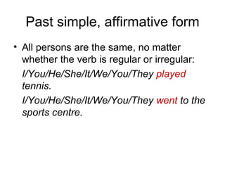 Past simple 3reso | PPT