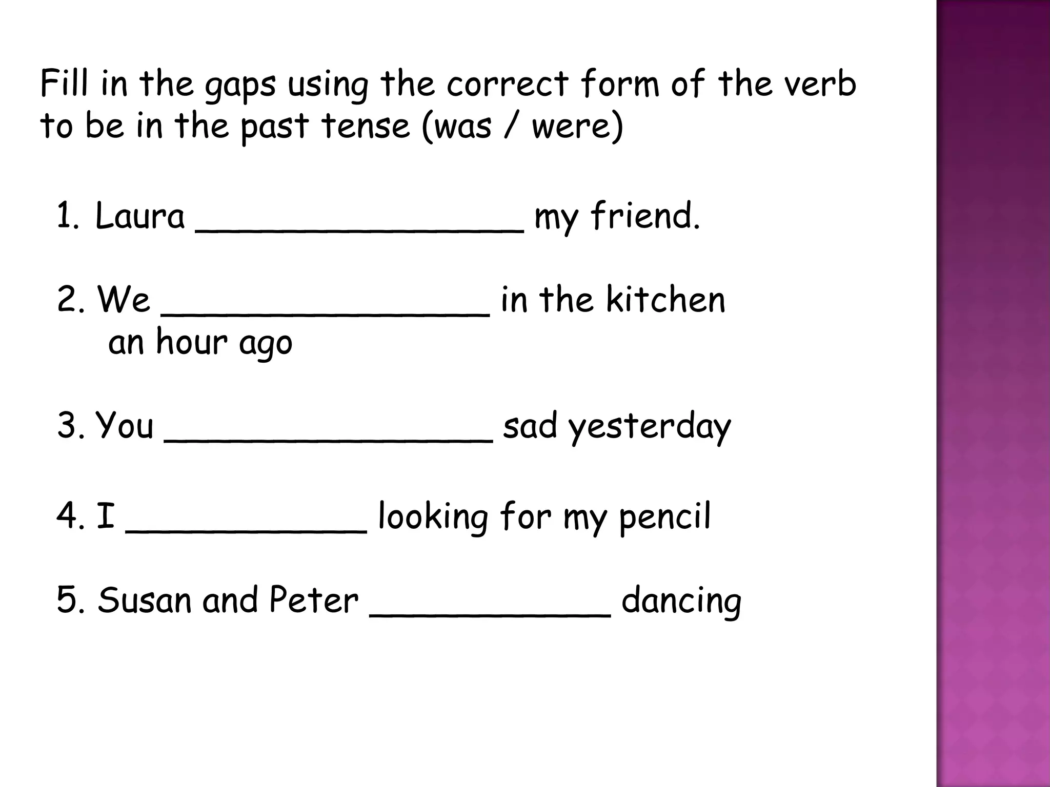 Past simple affirmative | PPT