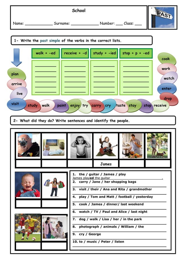Past simple: affirmative | PDF