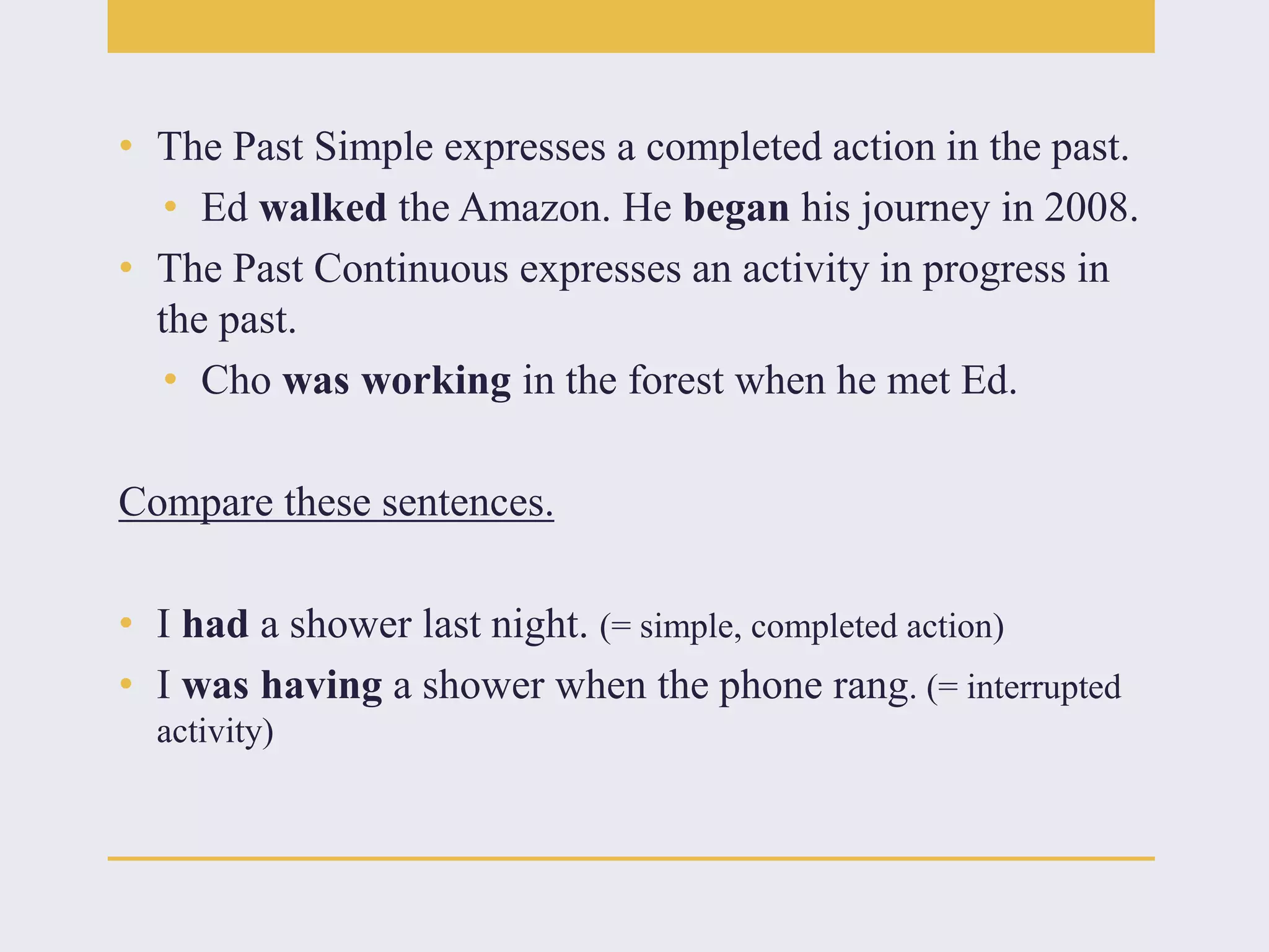 Past simple and continuous | PPTX