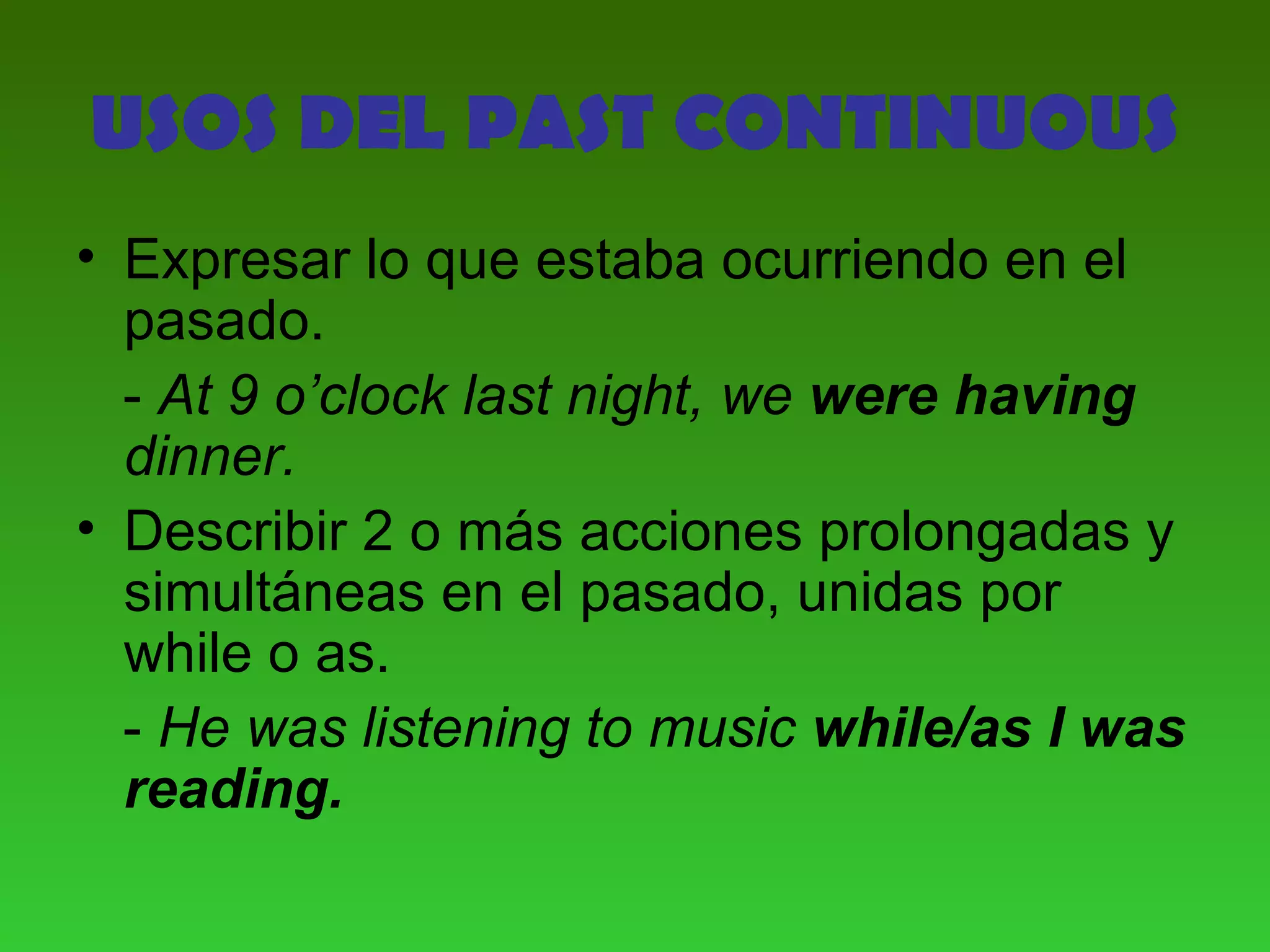 Past simple and past continous | PPT