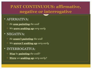 Past simple and past continuous | PPT
