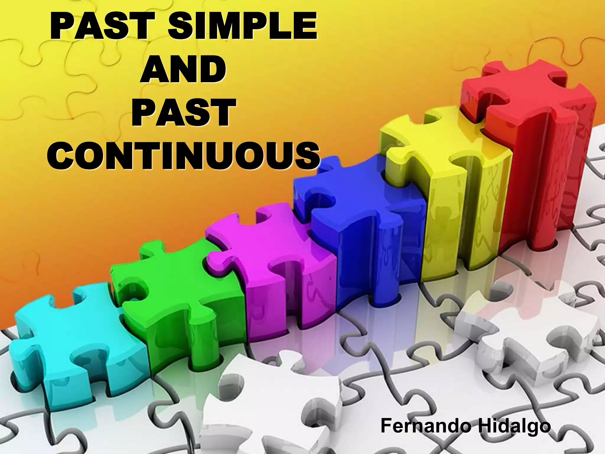 Past simple and past continuous grammar | PPT